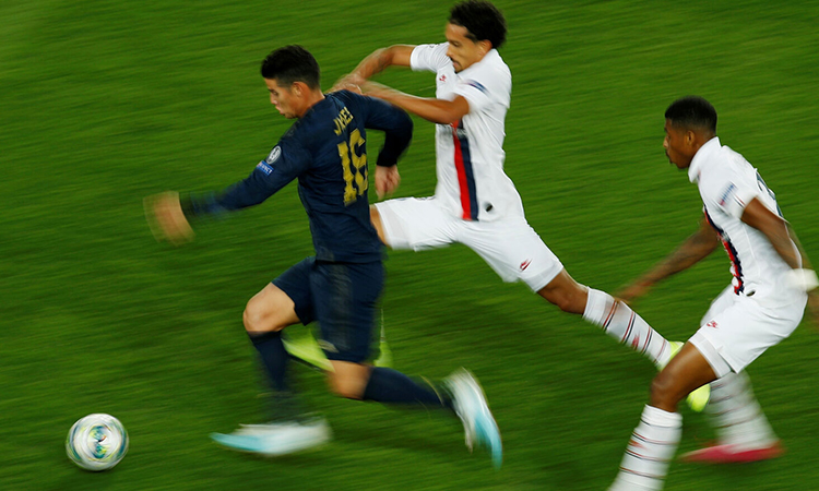 El rendimiento de James en la derrota contra PSG